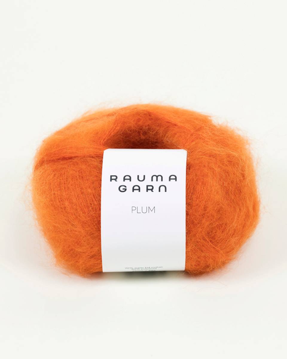 Rauma Plum 121 Mørk oransje garn - SATURNIA GARN